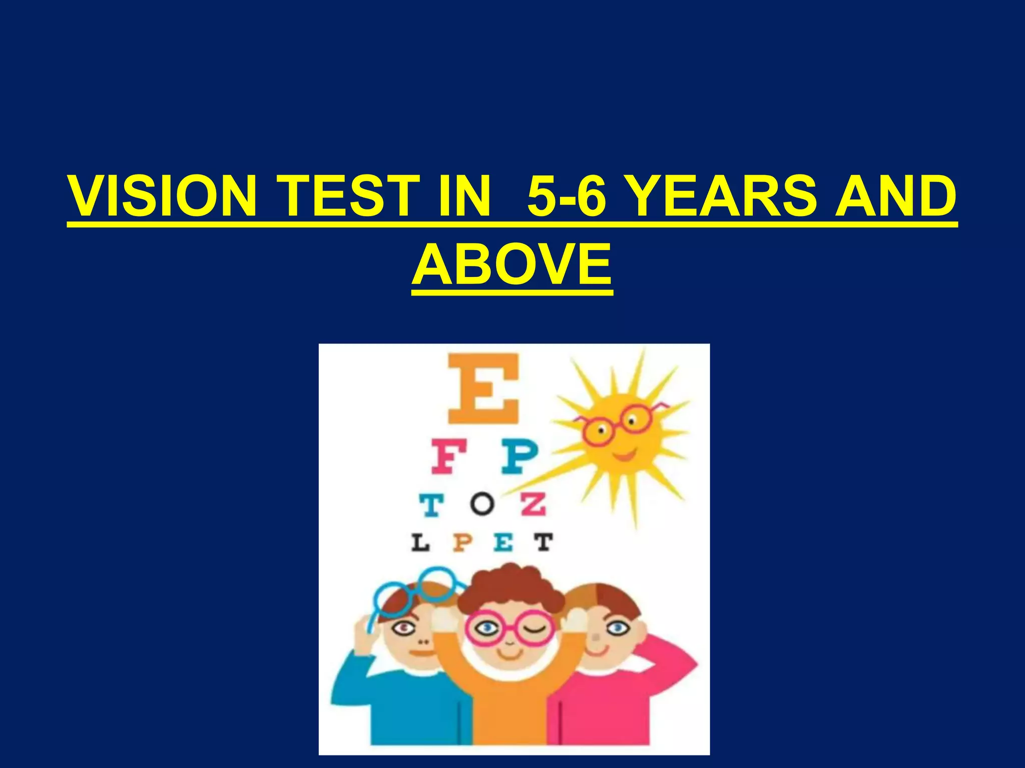 Visual acuity in children | PPT