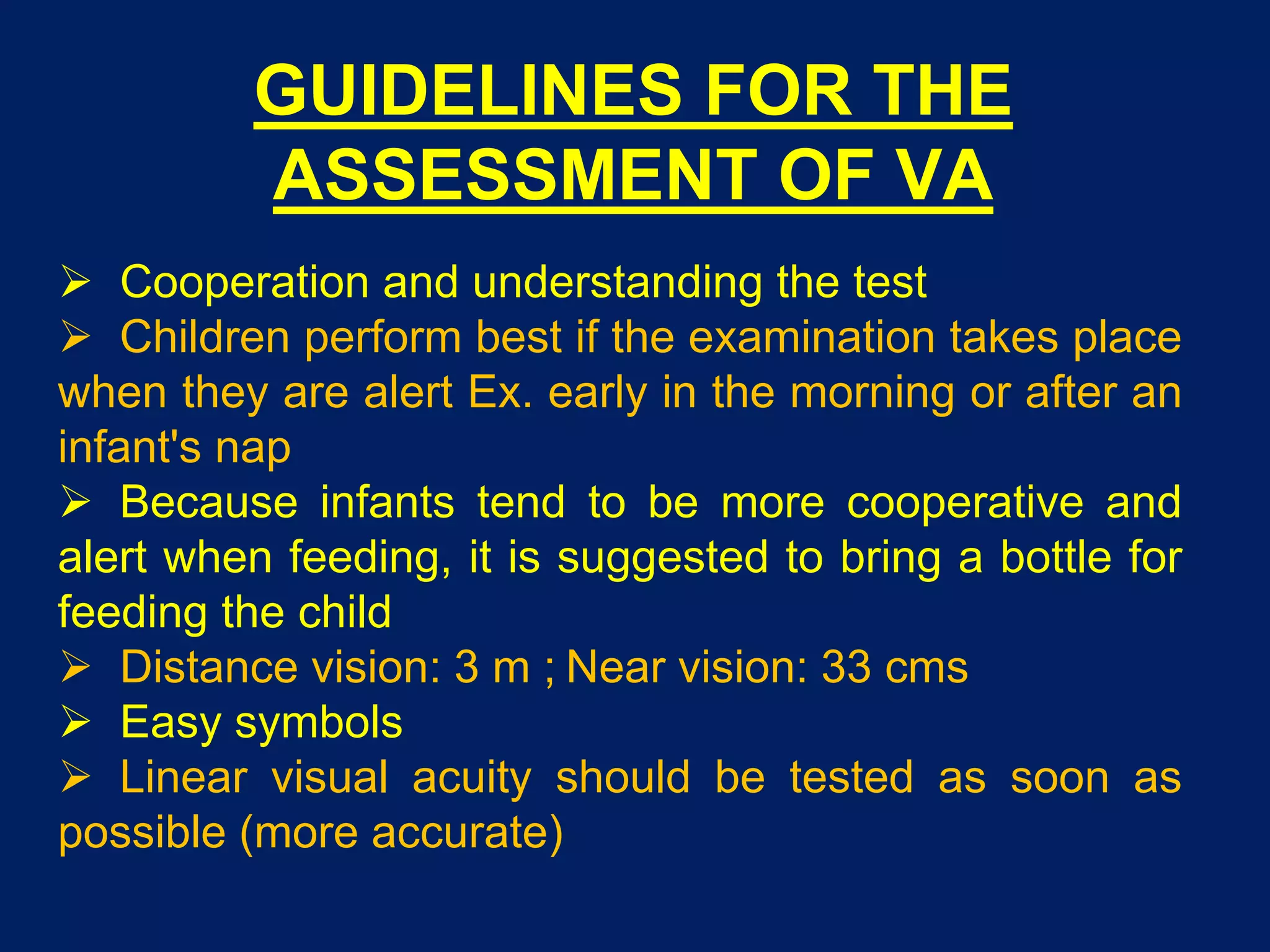 Visual acuity in children | PPT