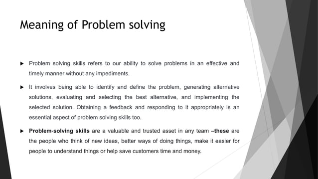 Life skill - Problem solving skill | PPSX | Games and Puzzles | Hobbies & Interests