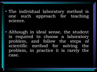 Methods of teaching - Individual laboratory method | PPSX