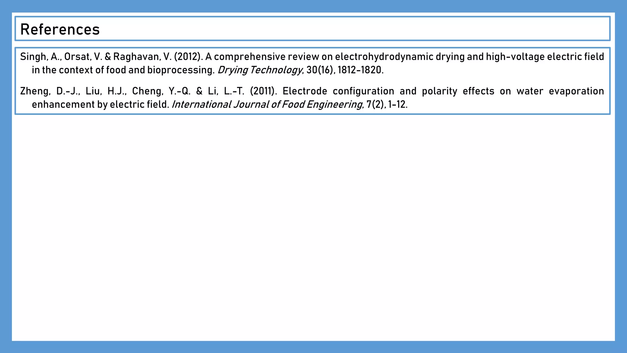 Electrohydrodynamic Drying of Food | PDF