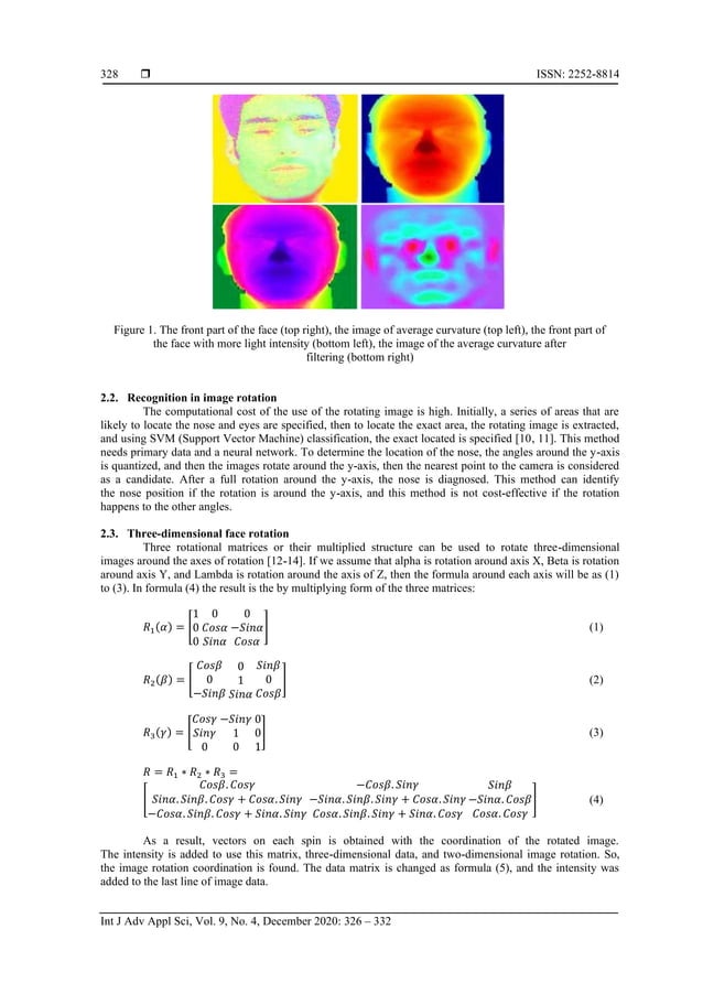 Powerful processing to three-dimensional facial recognition using triple information | PDF