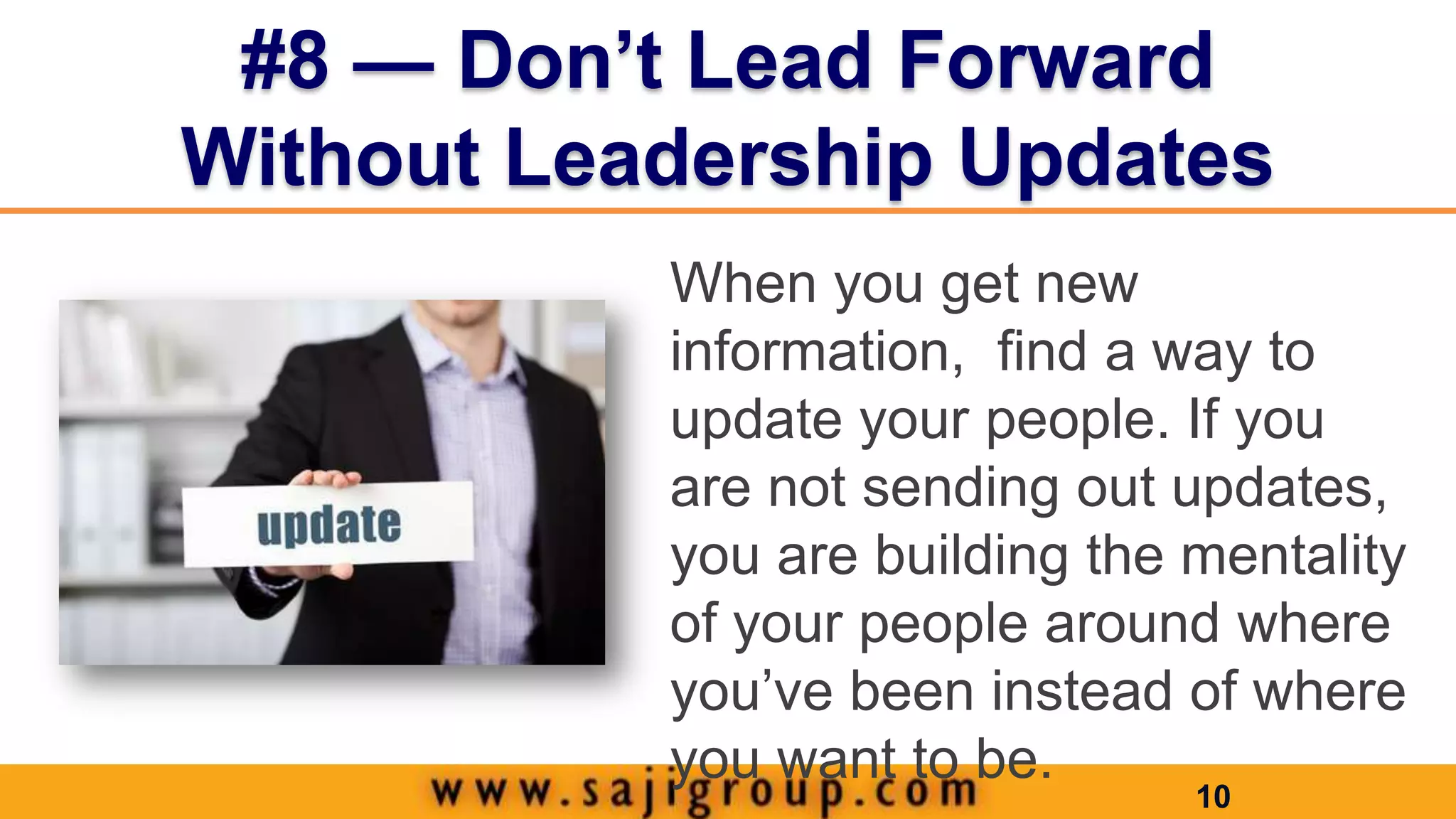 10 Commandments of Effective Leadership by T.D. Jakes | PPTX