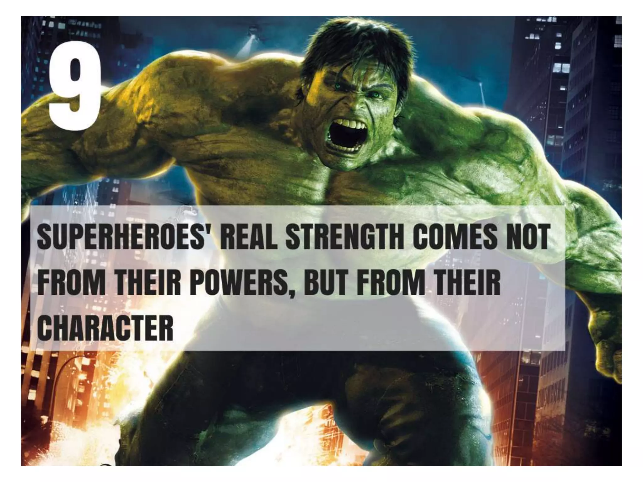10 Qualities Of Superheroes | PPTX