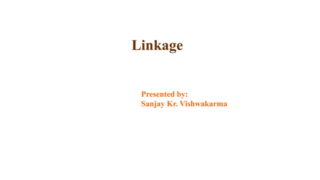 Linkage | PPT