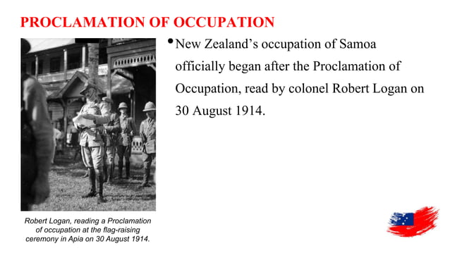 THE SAMOAN MAU MOVEMENT: NEW ZEALAND OCCUPATION OF SAMOA | PPT