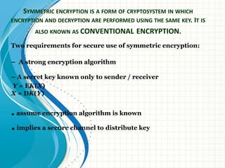 CONVENTIONAL ENCRYPTION | PPT