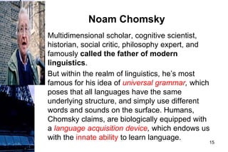 10. intro to lang. modern linguistics | PPT