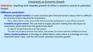 Causes of Economic Growth | PPTX | Economy | Business and Finance