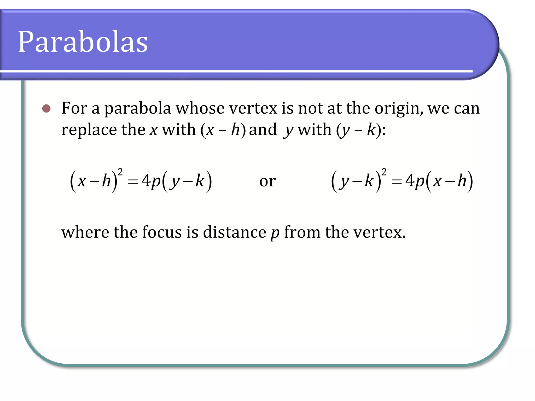 10.1 Parabolas | PDF