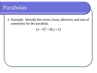 10.1 Parabolas | PPT