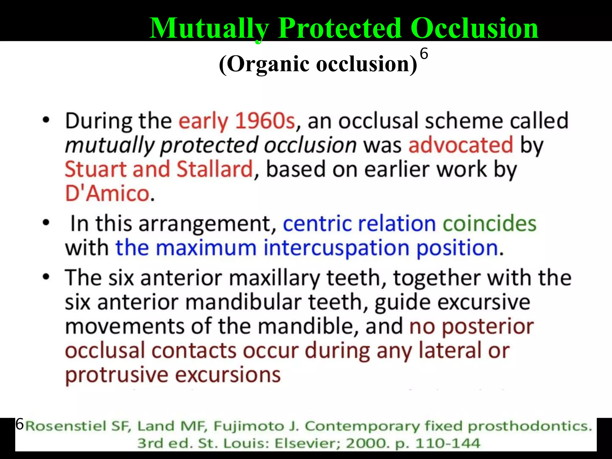 Occlusion in fpd seminar | PPTX