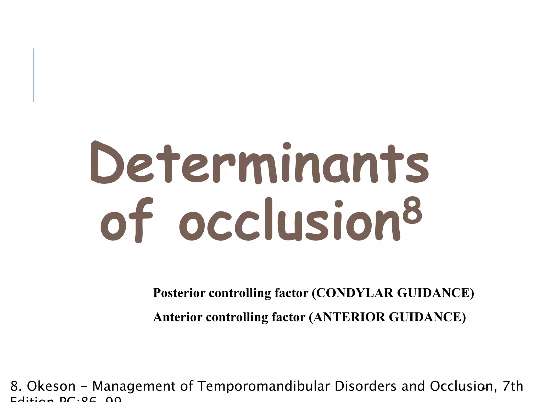 Occlusion in fpd seminar | PPTX