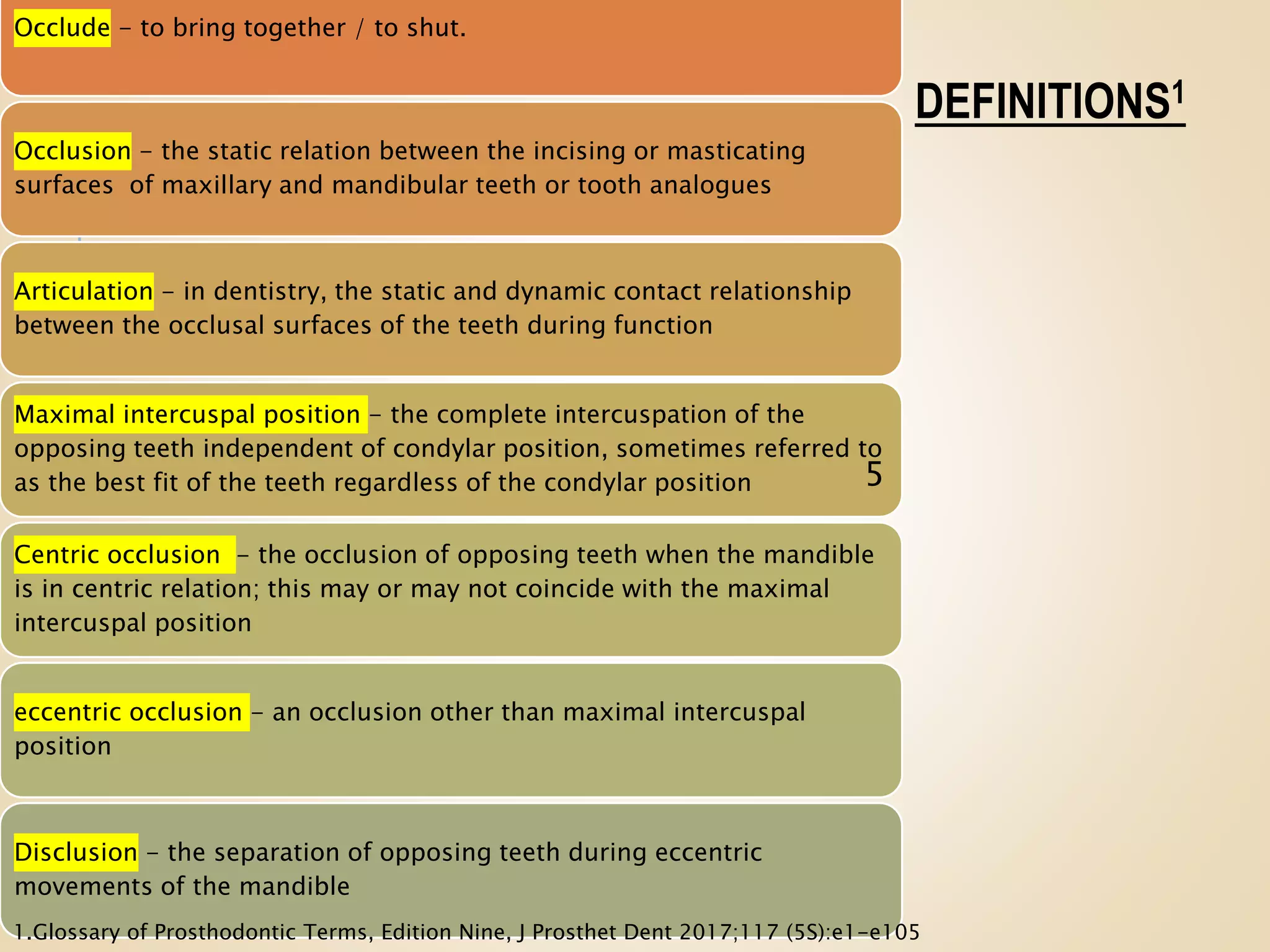 Occlusion in fpd seminar | PPTX