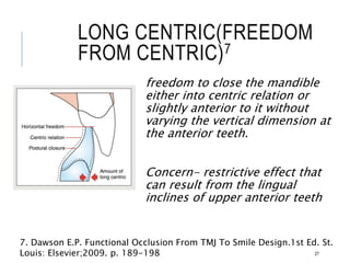Occlusion in fpd seminar | PPT