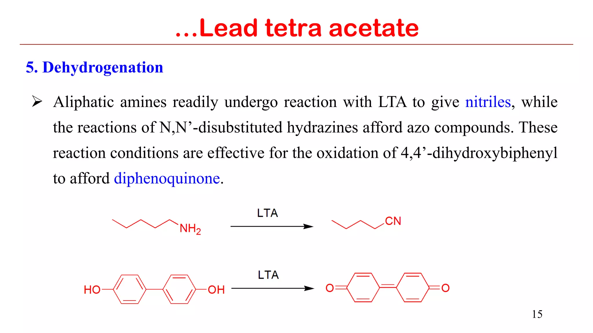 10. Lead tetra acetate | PPT