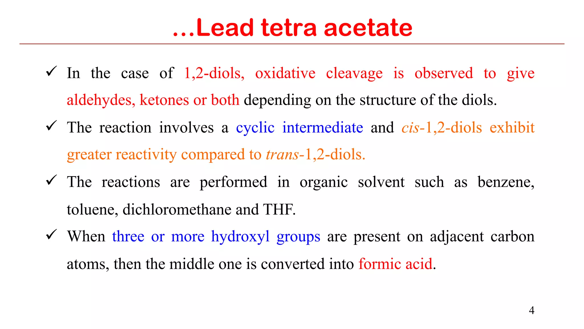 10. Lead tetra acetate | PDF