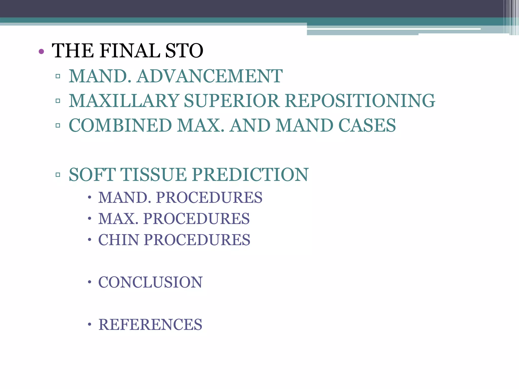 SURGICAL TREATMENT OBJECTIVES | PPTX