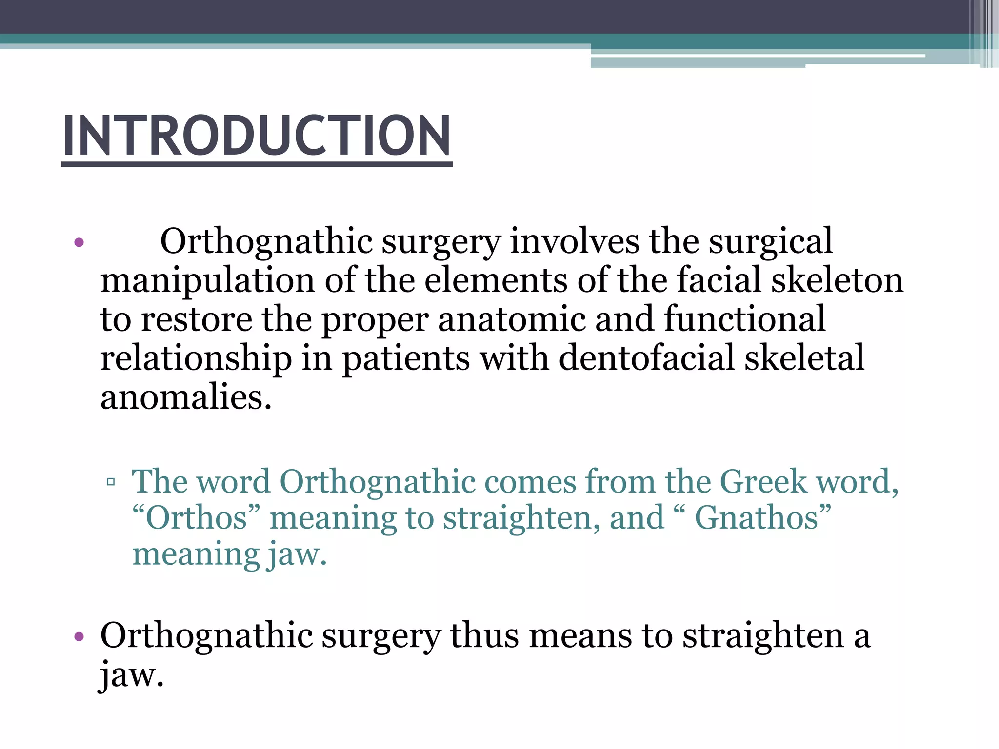 SURGICAL TREATMENT OBJECTIVES | PPTX