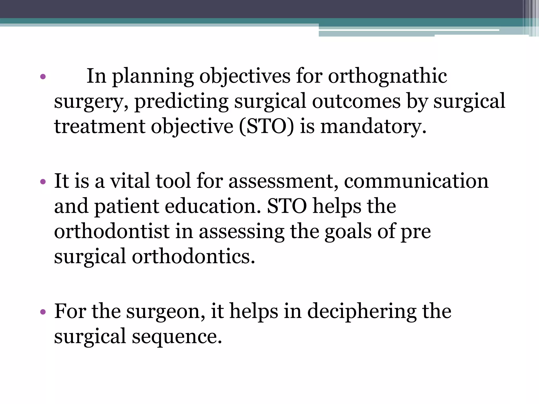 SURGICAL TREATMENT OBJECTIVES | PPTX