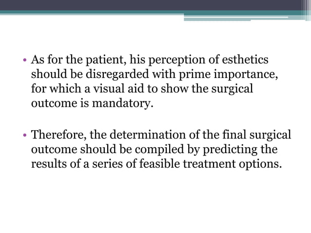 SURGICAL TREATMENT OBJECTIVES | PPTX | Dental Health | Diseases and ...