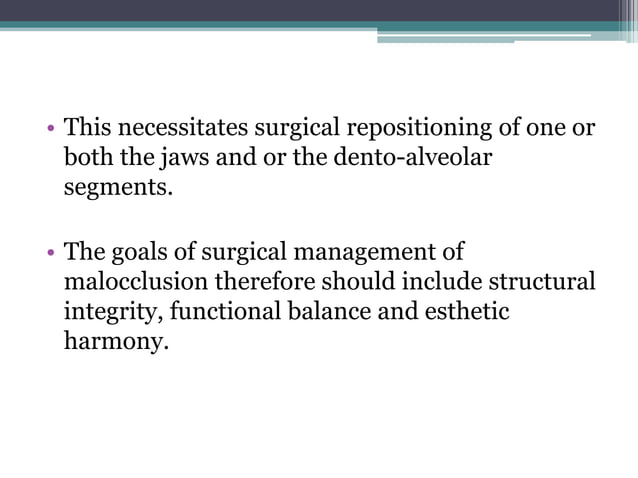 SURGICAL TREATMENT OBJECTIVES | PPTX | Dental Health | Diseases and ...