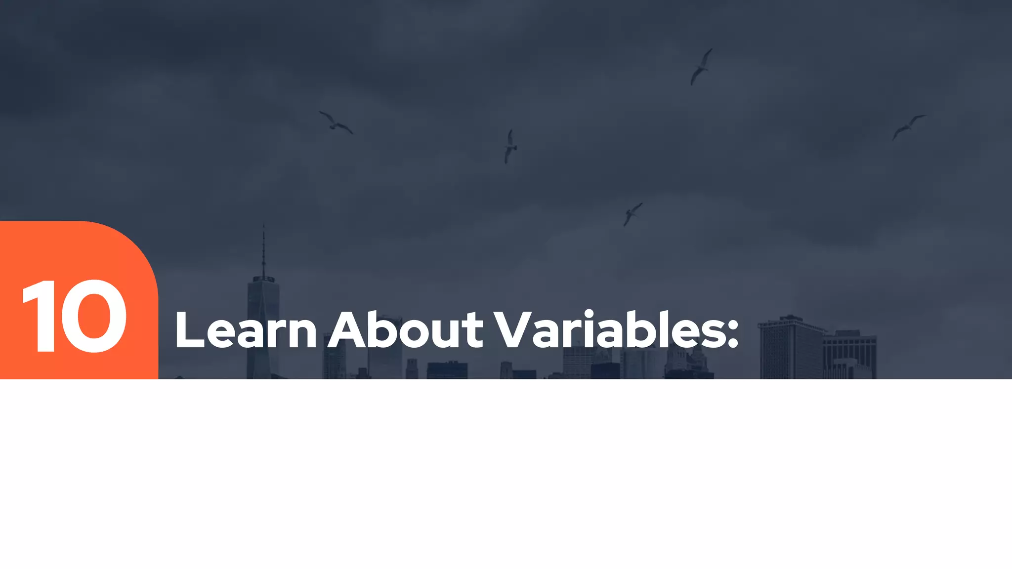 Learn About Variables | PPTX