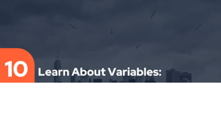 Learn About Variables | PPTX
