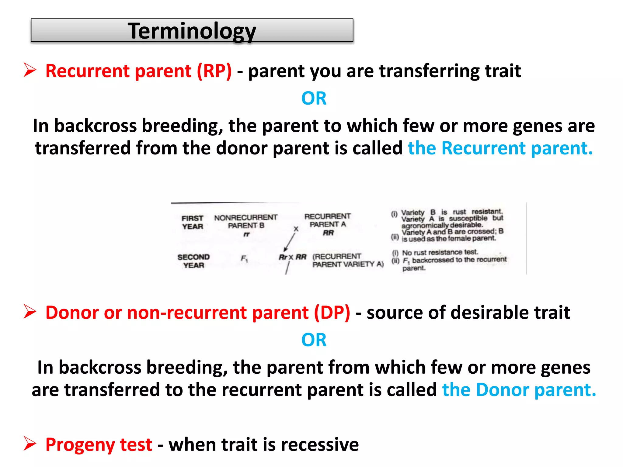 Backcross Breeding Method | PPTX