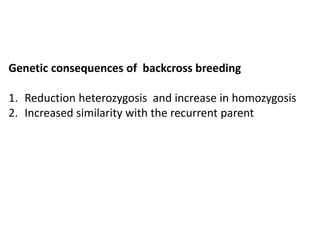 Backcross Breeding Method | PPTX