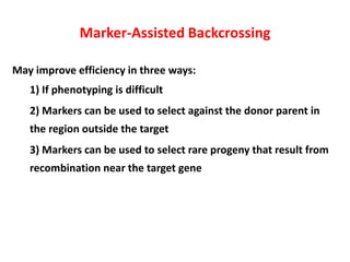 Backcross Breeding Method | PPTX