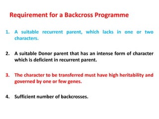 Backcross Breeding Method | PPTX