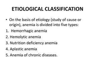 10.anemia | PPTX | Blood Disorders | Diseases and Conditions