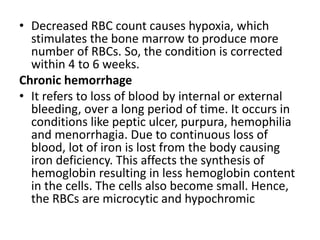 10.anemia | PPTX | Blood Disorders | Diseases and Conditions