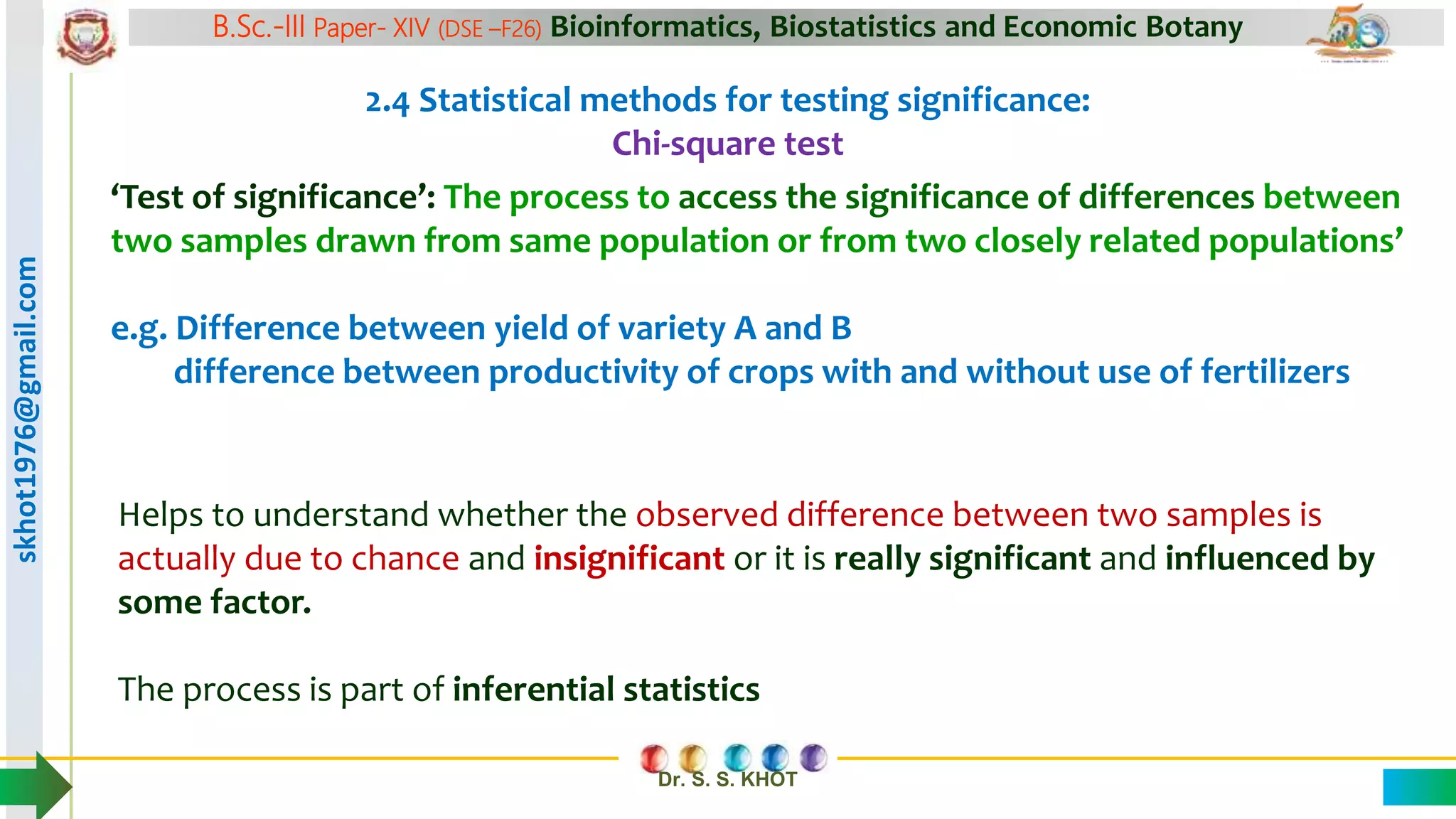 10. Biostatistics test of significance, chi square test | PPTX