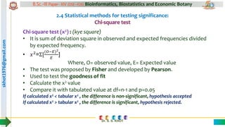10. Biostatistics test of significance, chi square test | PPTX