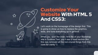 Customize Your Website With HTML5 and CSS3: | PPT