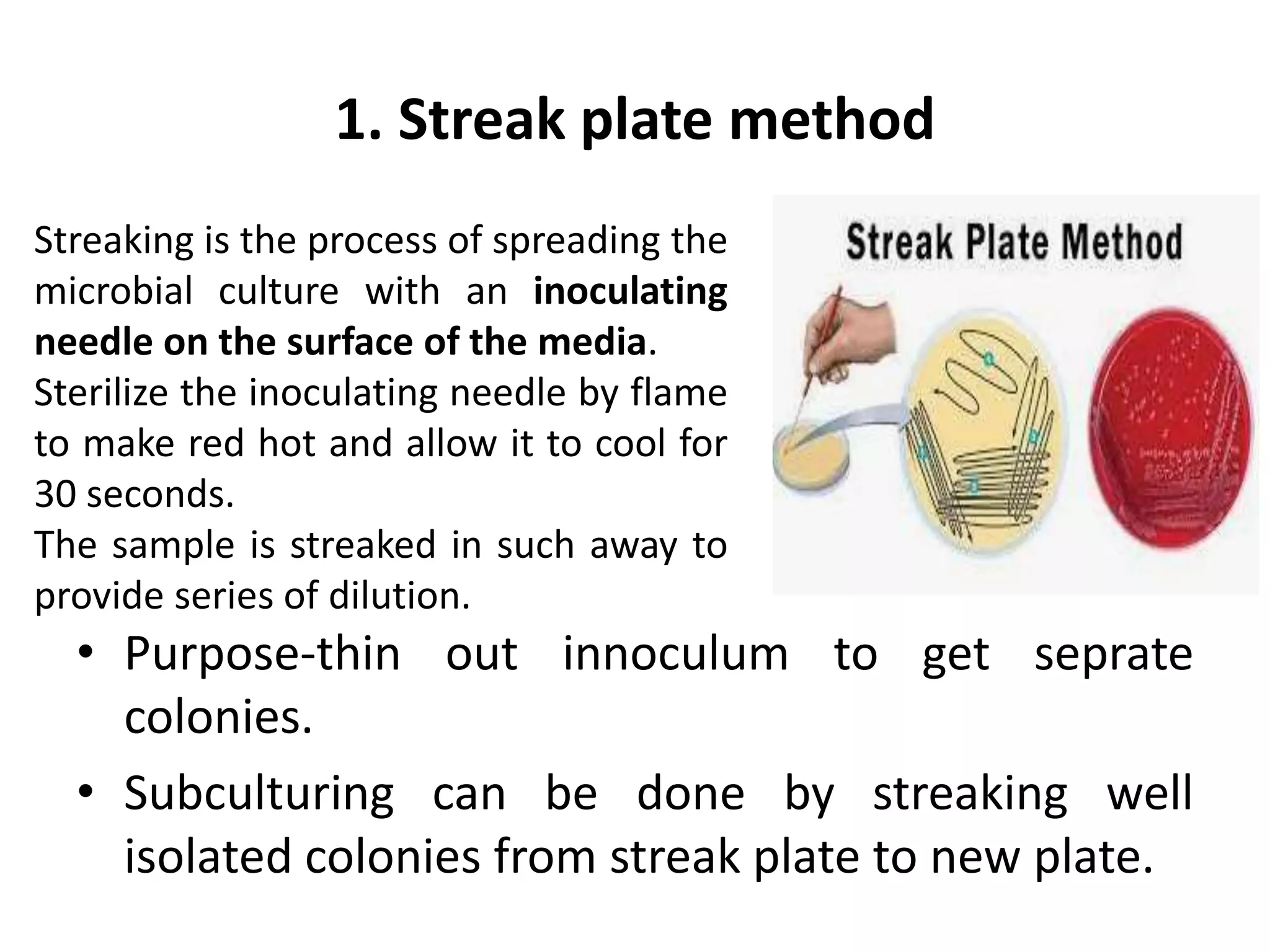 isolation and preservation of pure culture | PPTX
