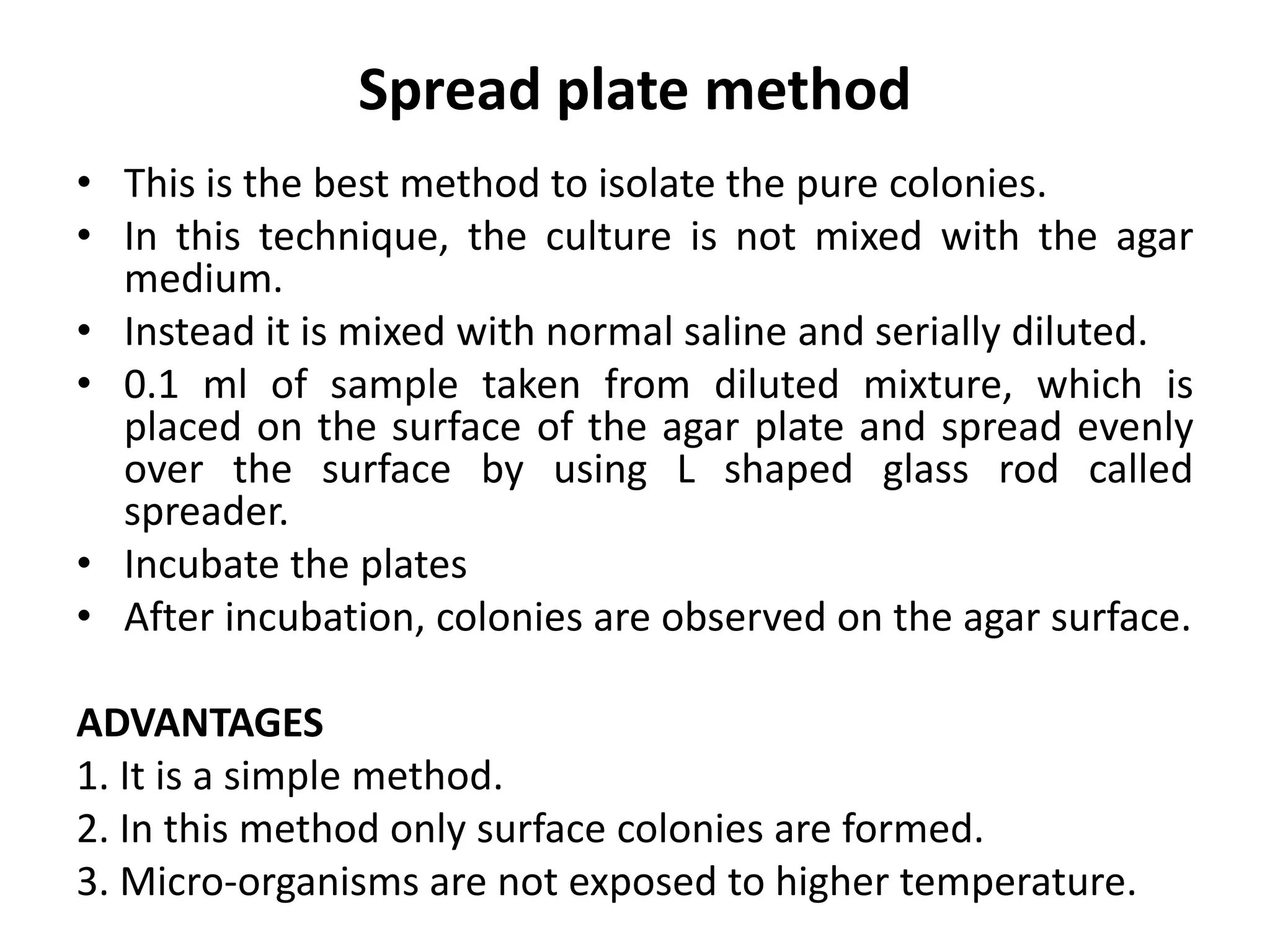 isolation and preservation of pure culture | PPTX
