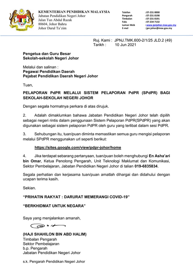 10.6 pelaporan pd pr melalui sistem pdpr | PDF | Free Download