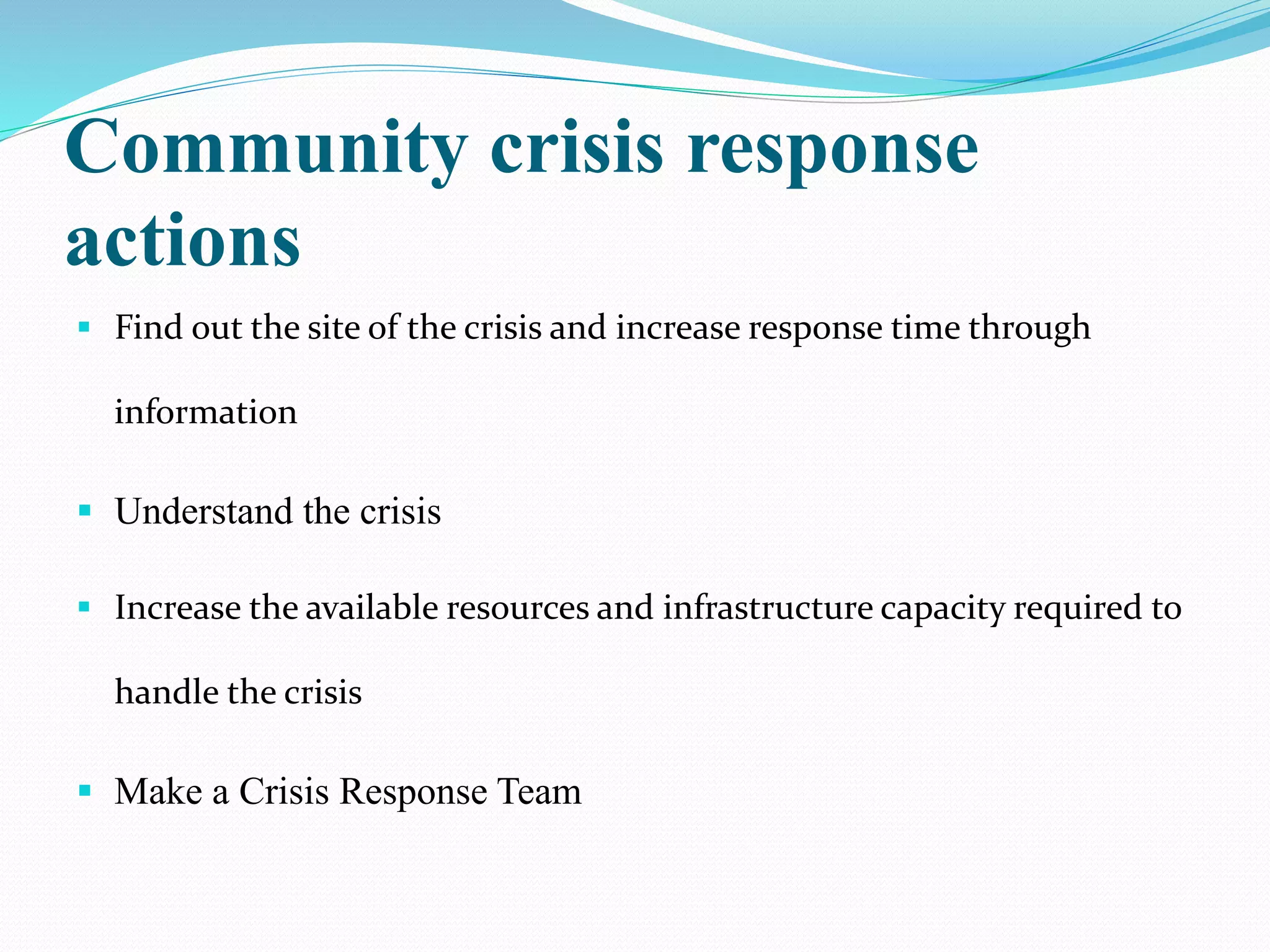 Crisis response presentation | PPTX