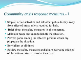 Crisis response presentation | PPTX