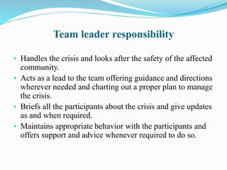 Crisis response presentation | PPTX