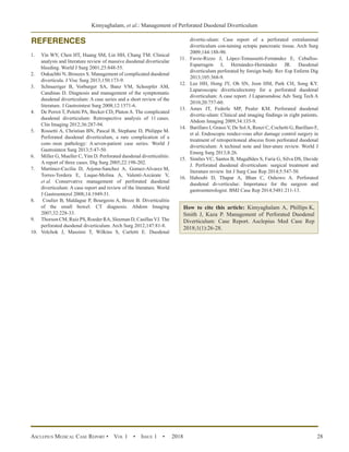 Management of Perforated Duodenal Diverticulum: Case Report | PDF