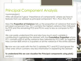 PCA with princomp and prcomp | PDF