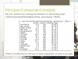 PCA with princomp and prcomp | PDF