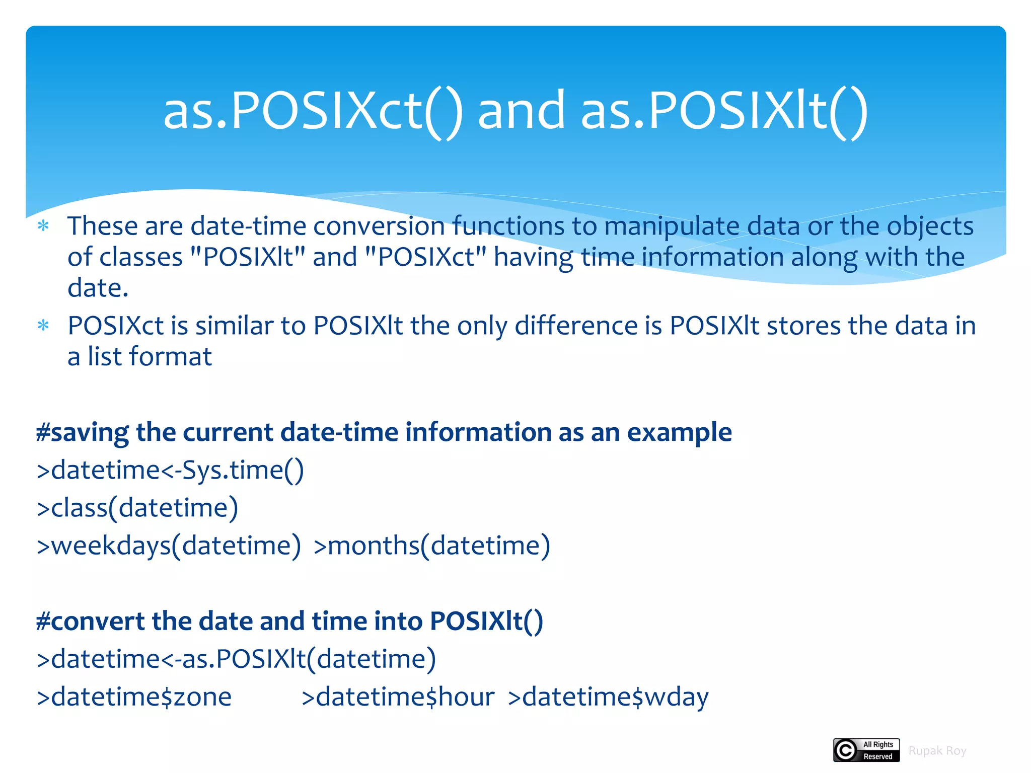 Manipulating data with dates | PPT