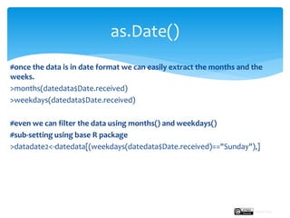 Manipulating data with dates | PPT