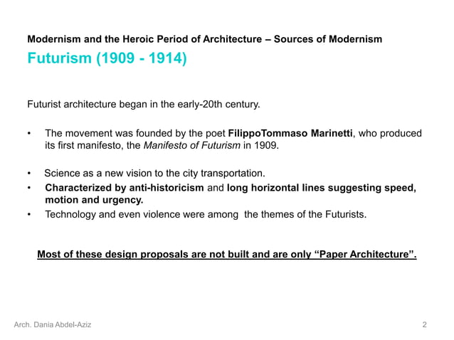 history of contemporary architecture - 10. Futurism.ppt