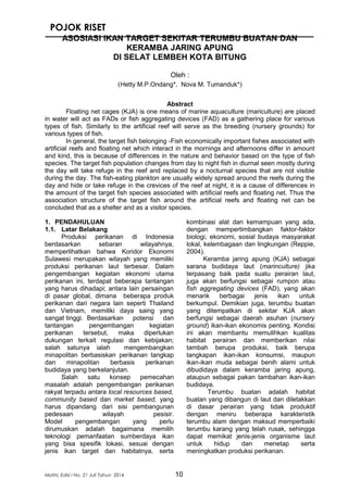 (10 22) pojok riset, asosiasi ikan target. ok | DOC